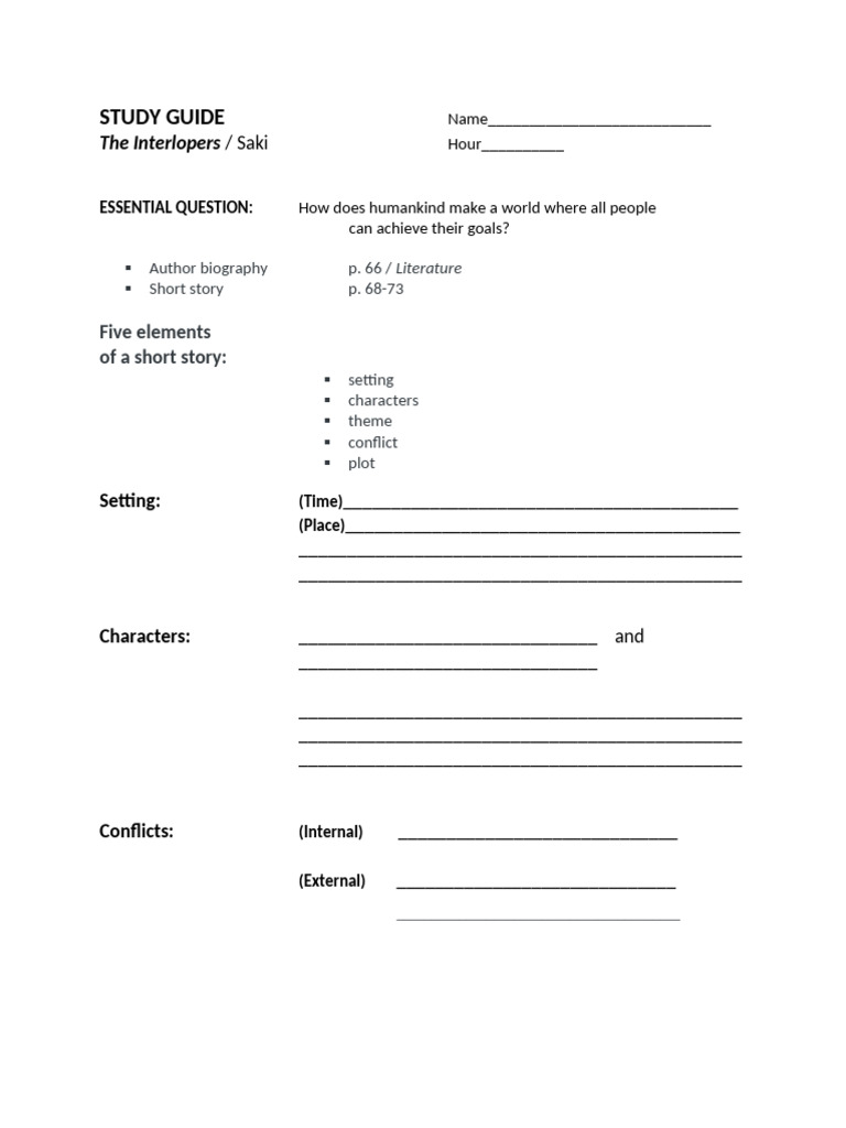 Interlopers | PDF | Irony