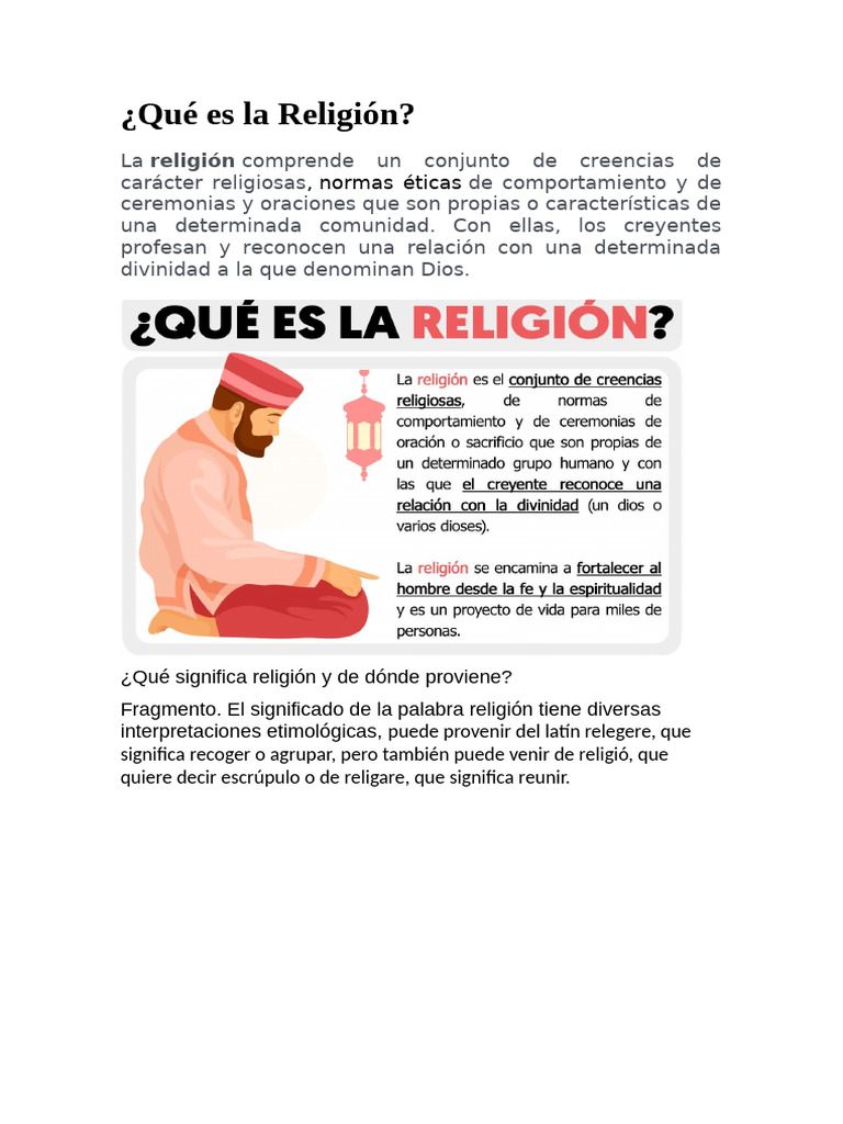 Qué Es La Religión | PDF