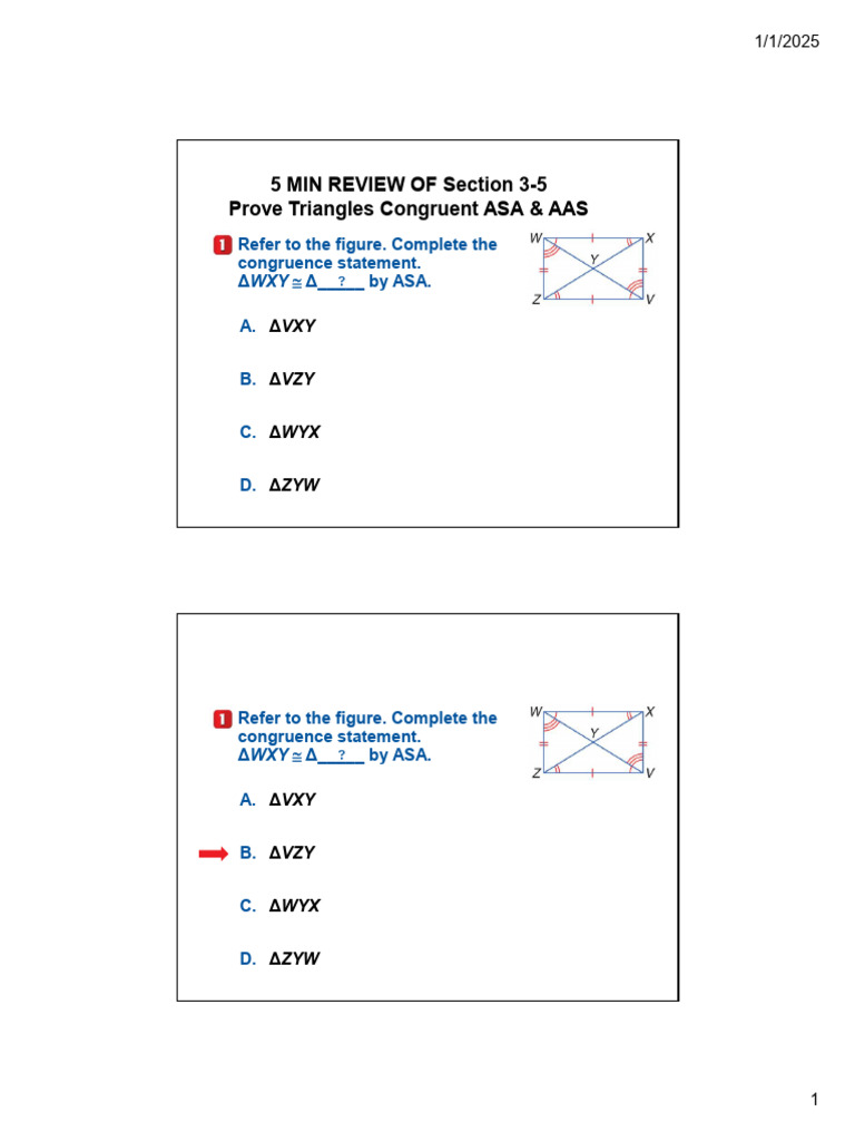 Triangle Congruence Proofs and Concepts | PDF | Triangle | Polytopes