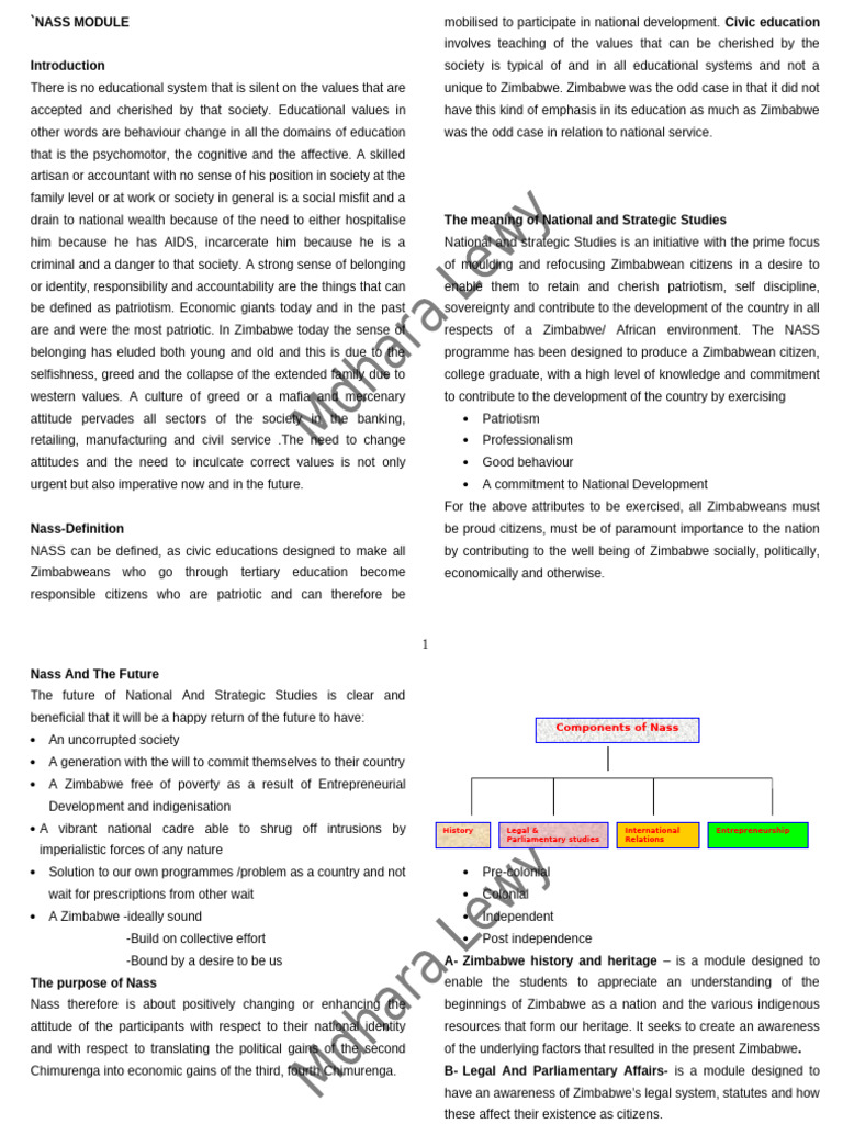 NASS MODULE | PDF