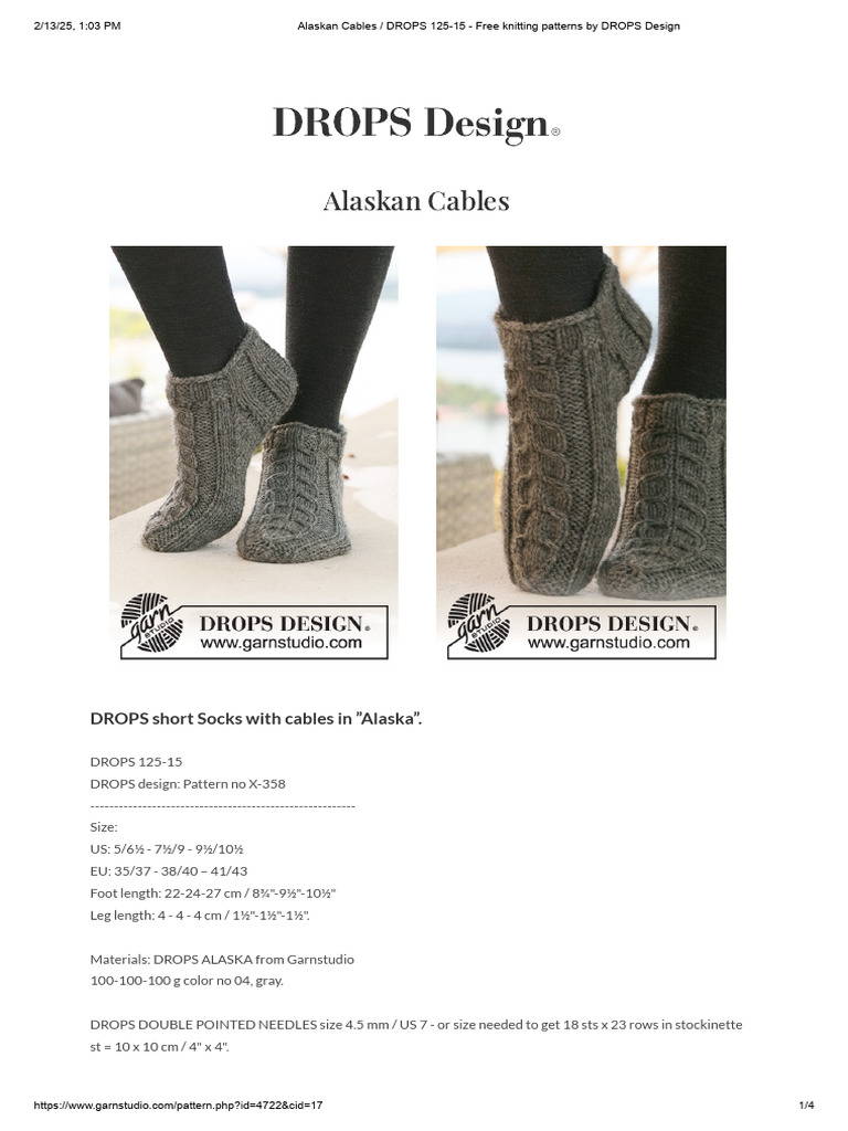 Alaskan Cables - DROPS 125-15 - Free Knitting Patterns by DROPS Design ...