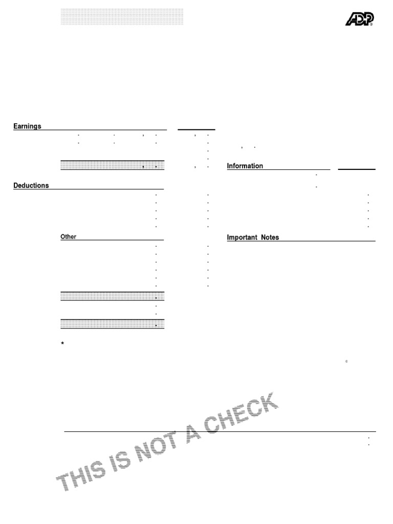 Earnings Statement: Non-Negotiable | PDF | Income Tax | 401(K)