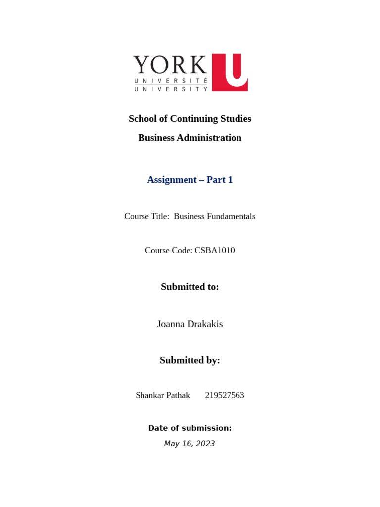 Assignment 1-Part 1 | PDF | Marketing | Human Resources