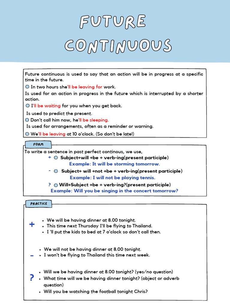 9-future continous | PDF | Semantic Units | Language Families
