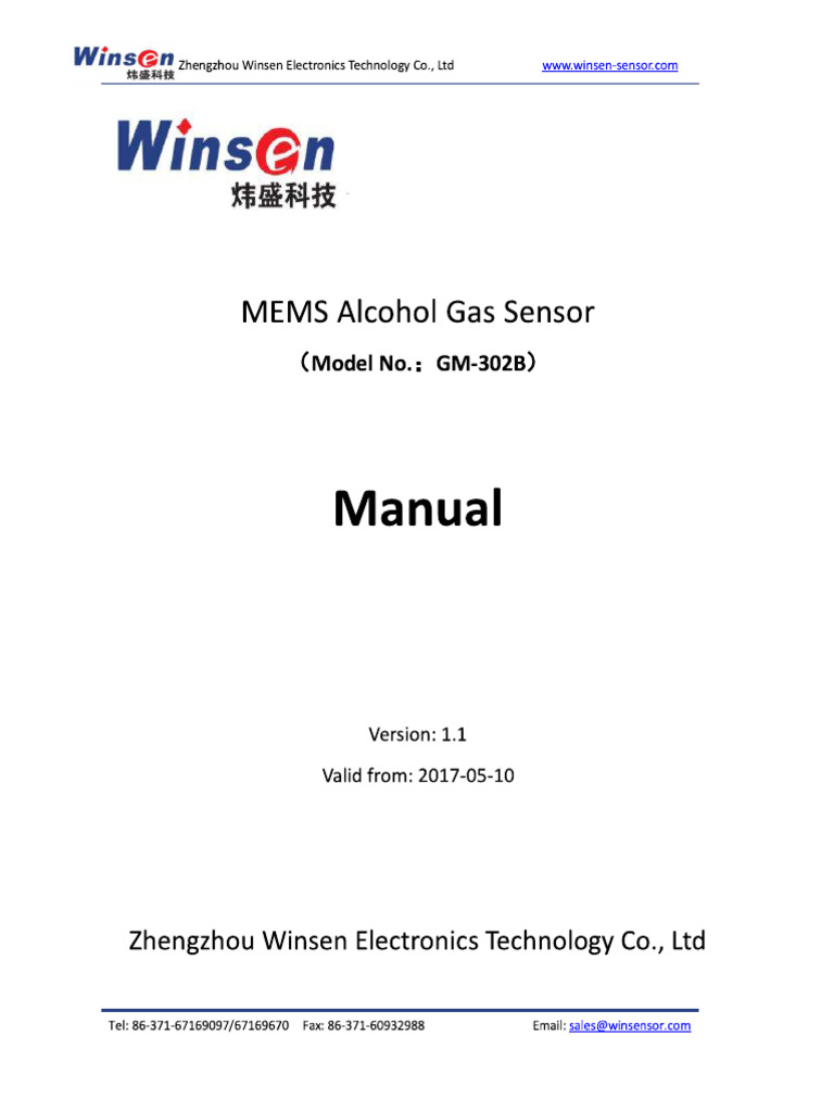 MEMS GM 302B Manual V1.1 | PDF