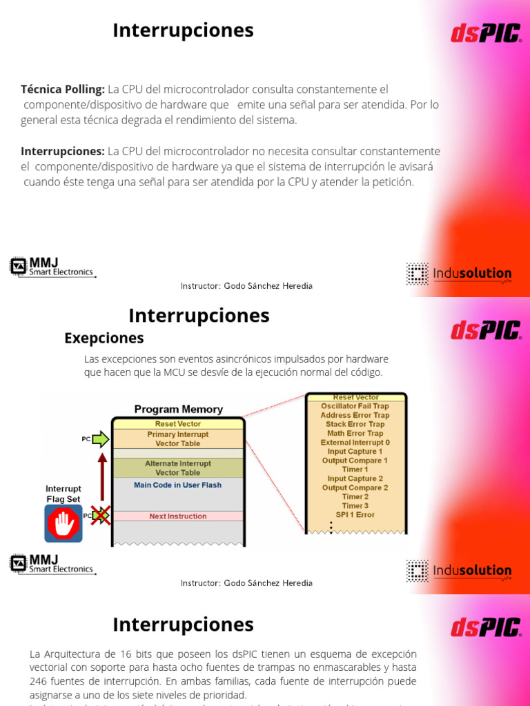 Interrupciones | PDF | Microcontrolador | Unidad Central de procesamiento
