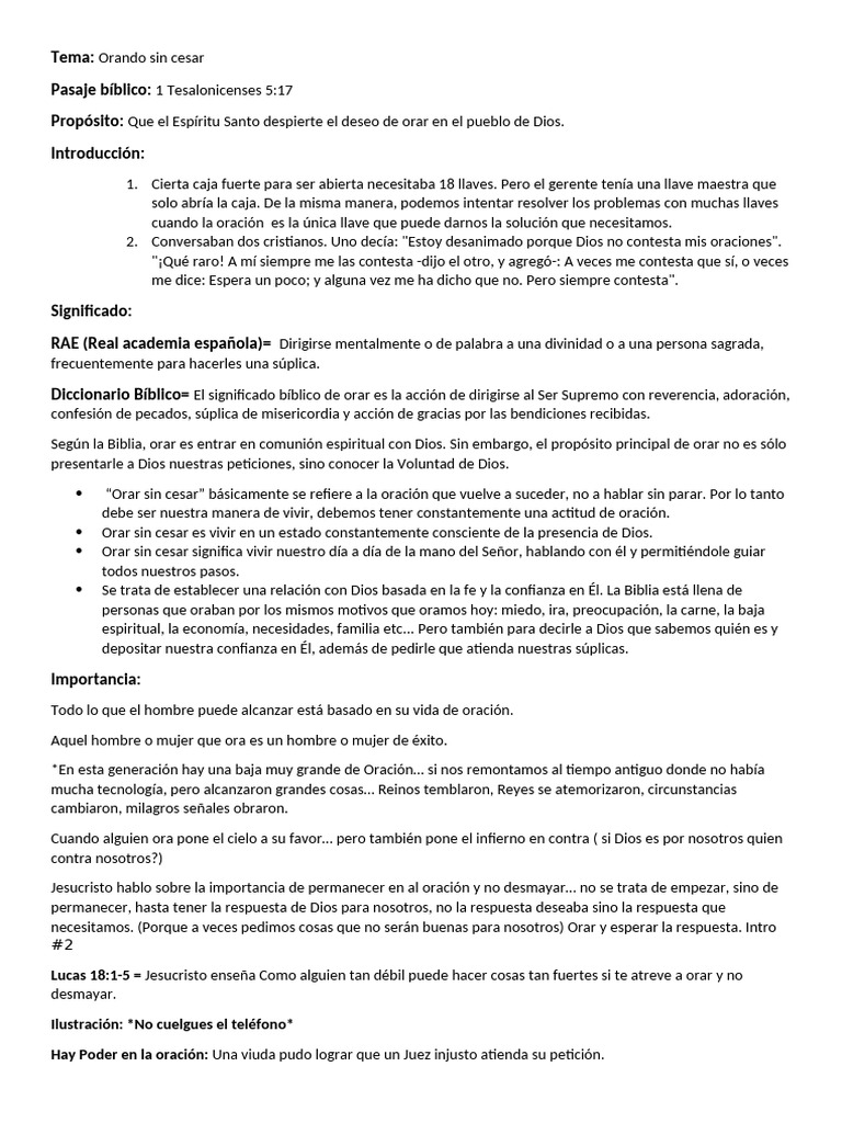 La Oracion | PDF | Oración | Creencia religiosa y doctrina