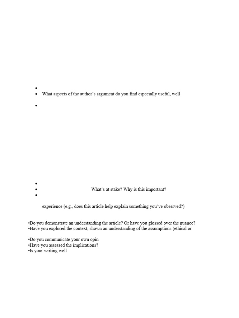 Critical Engagement Instructions | PDF