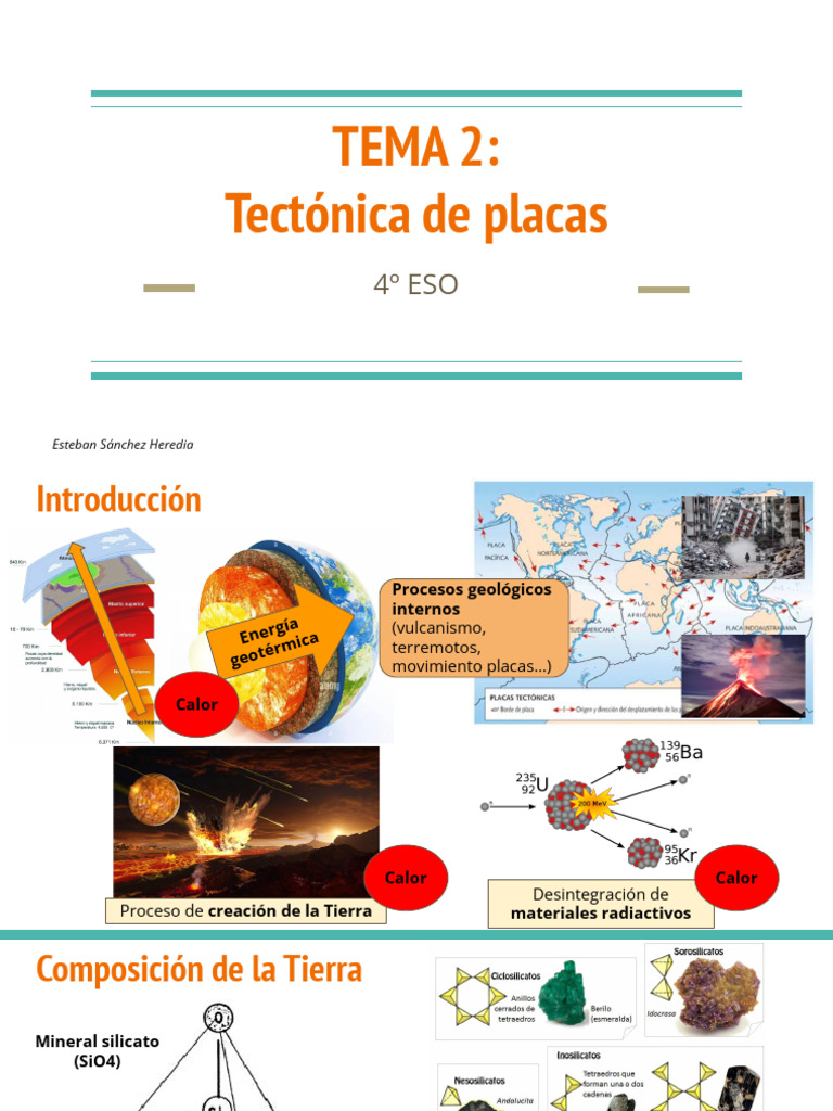 TEMA 2 Tectónica de Placas | PDF | Placas tectónicas | Temblores