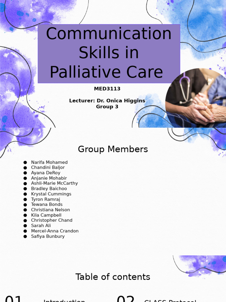 Communication Skills For Palliative Care - G3 | PDF | Palliative Care ...