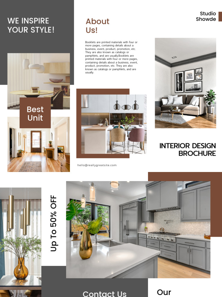 Minimalist Home Interior Design Brochure | PDF