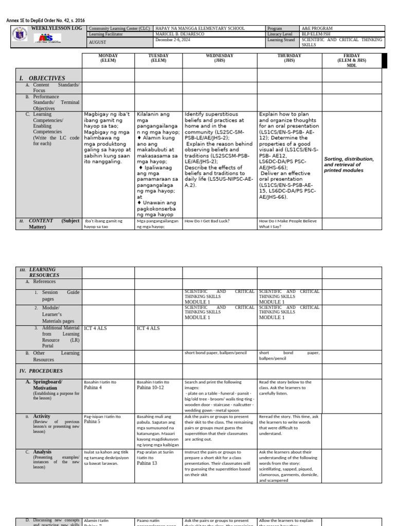 L2-Scientific and Critical Thinking | PDF | Cognition