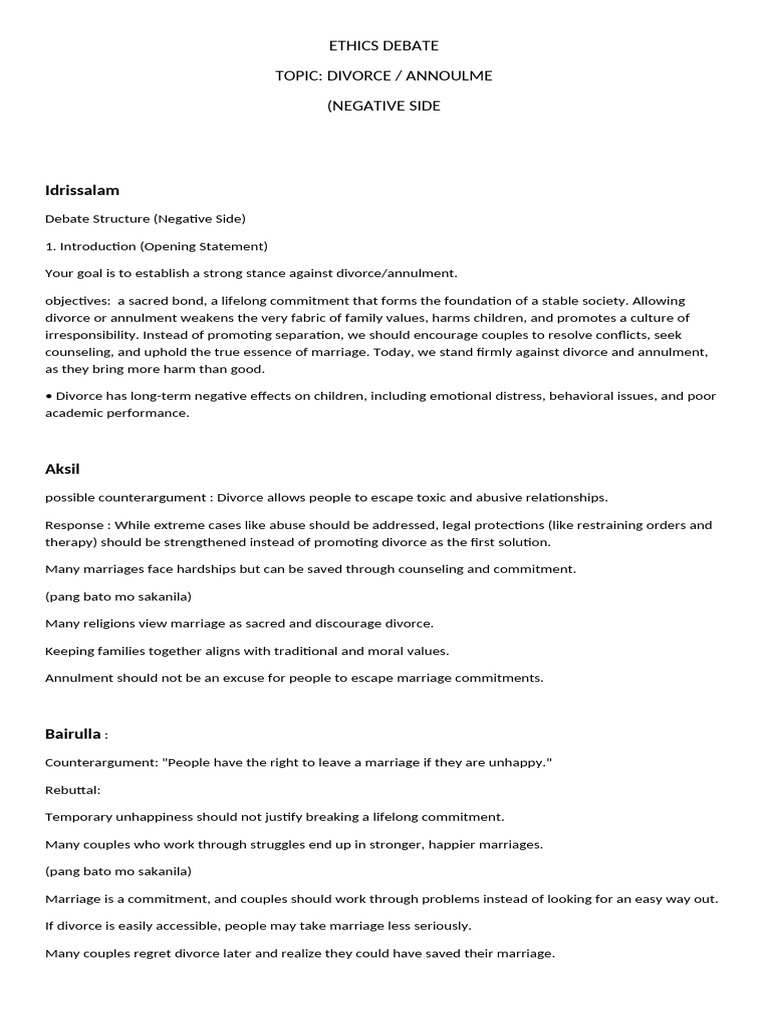 Debate | PDF
