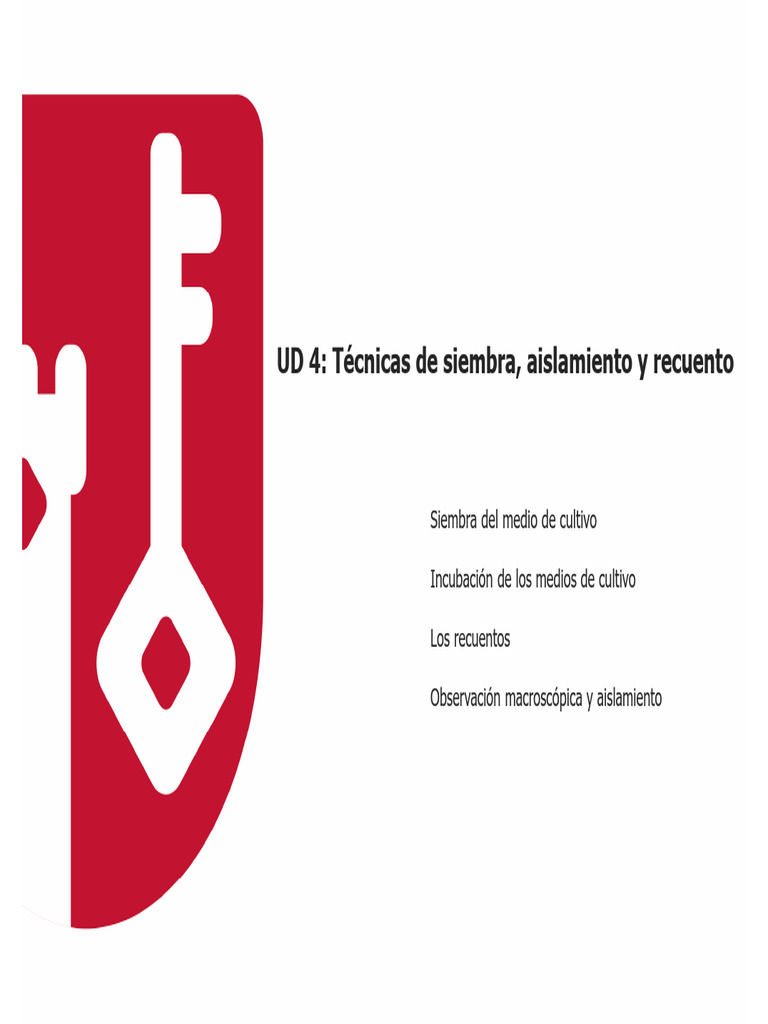 UD4 Bacteriología - Técnicas de Siembra, Aislamiento y Recuento | PDF | Las bacterias ...