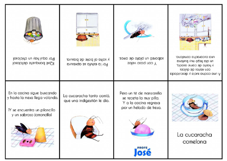 Mini Cuento - La Cucaracha Comelona | PDF