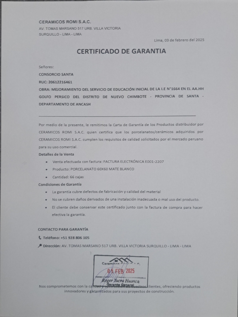 CG - Ceramicos Romi | PDF