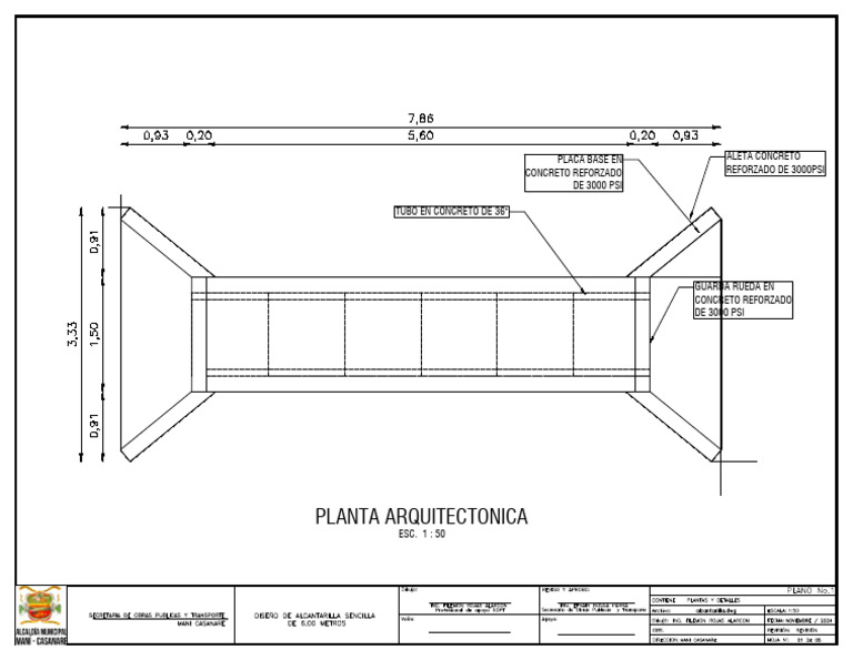 Plano 1 Alcantarilla | PDF
