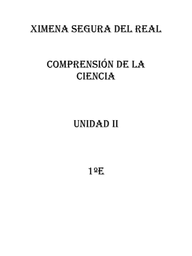 Unidad Iii C.N. | PDF