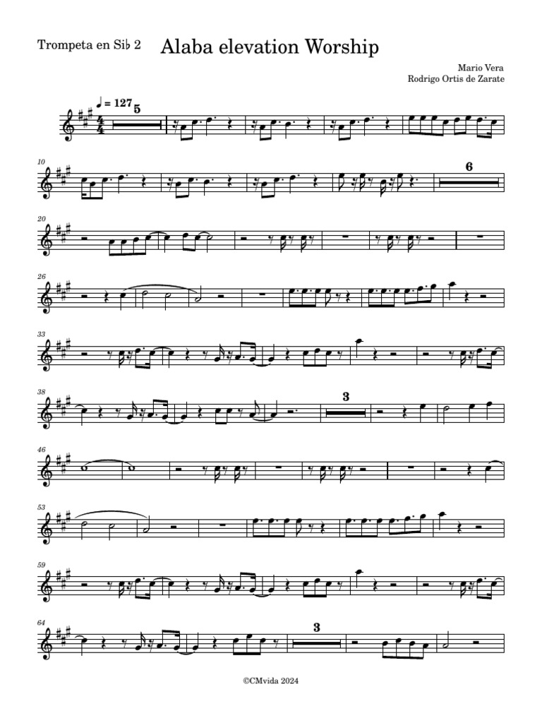 Alaba Elevation Worship G-Trompeta - en - Sib - 2 | PDF