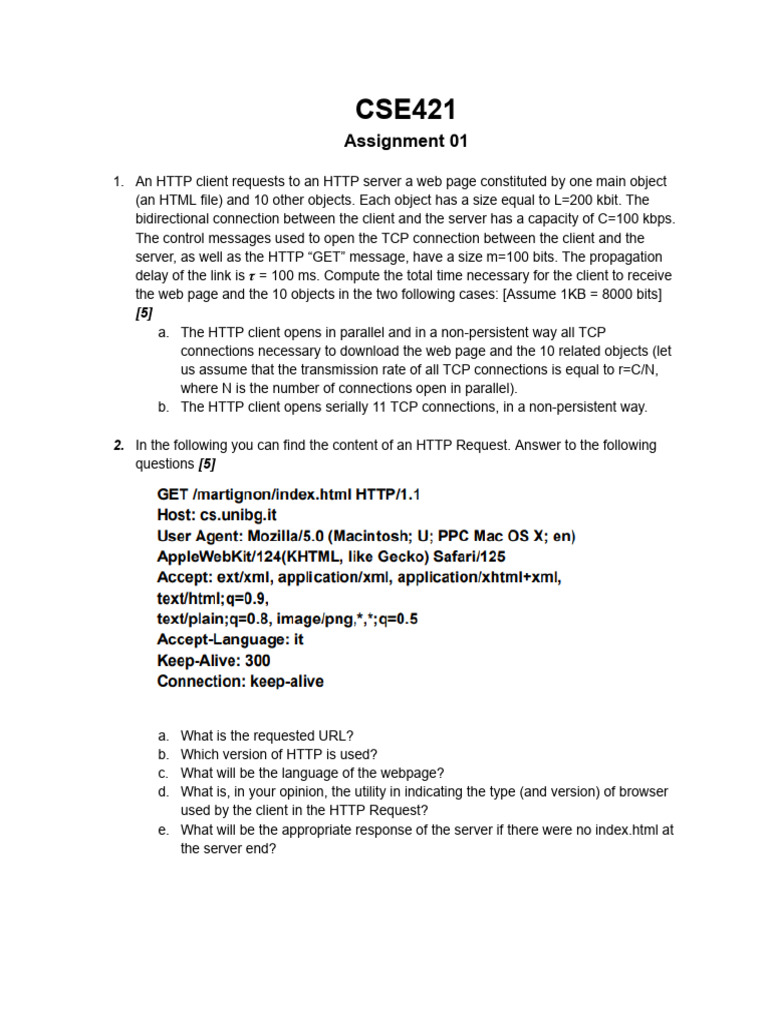 CSE421 Fall24 Assignment 1 | PDF