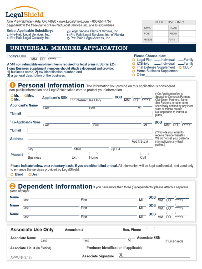 Universal Membership Application | PDF | Credit Card | Fraud