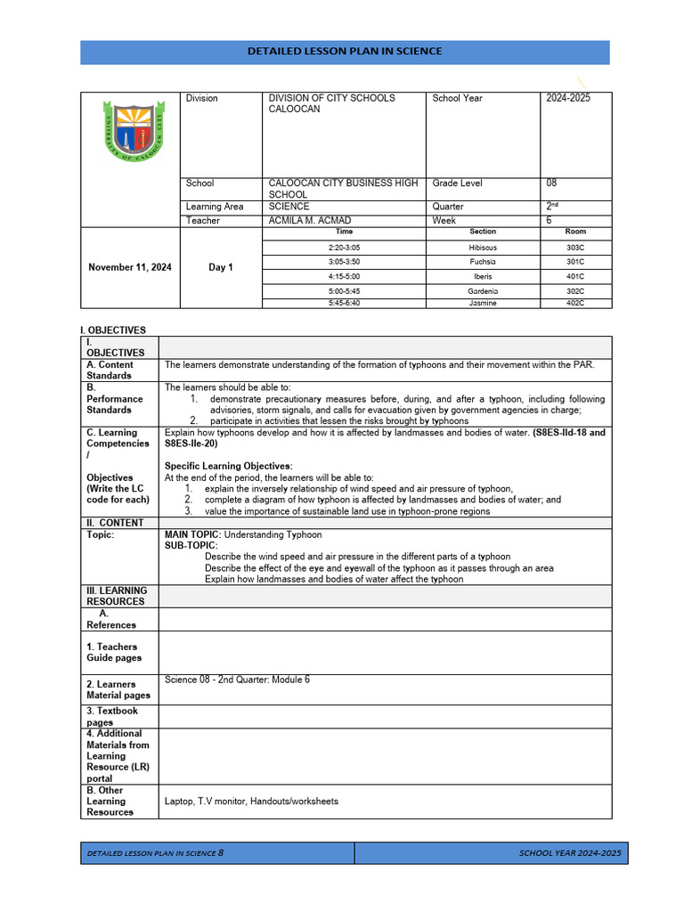 Understanding Typhoons in Science 8 | PDF | Tropical Cyclones | Eye ...