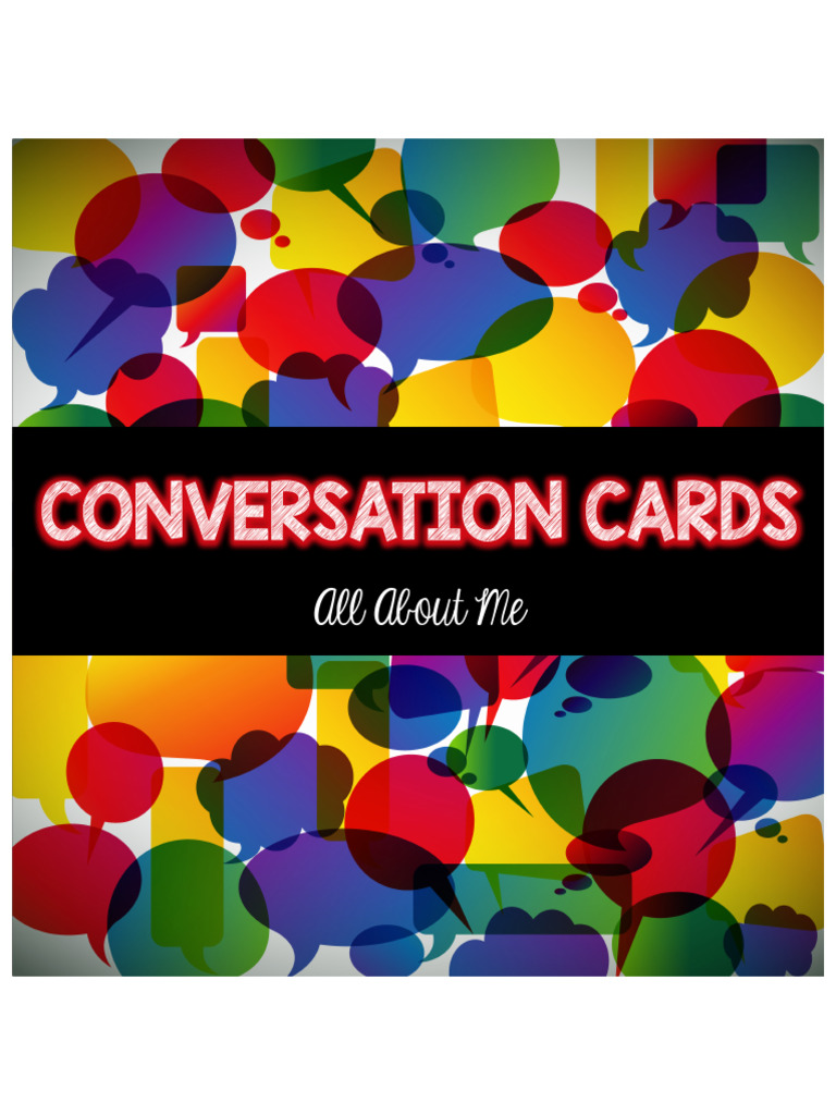 Conversation Cards All About Me | PDF