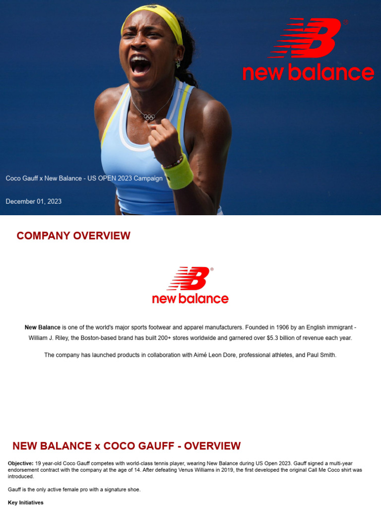 (Case Study) Coco Gauff X New Balance - US OPEN 2023 Campaign | PDF