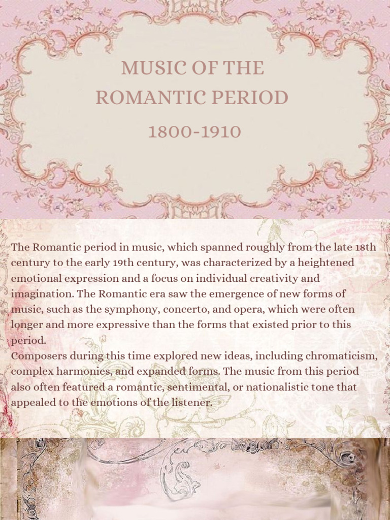 Music of The Romantic Period | PDF | Romantic Music | Musical Instruments