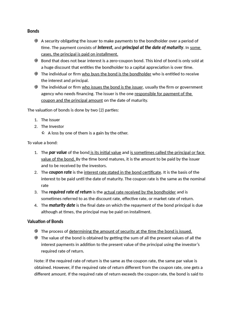 Understanding Bond Valuation and Pricing | PDF | Bonds (Finance) | Stocks