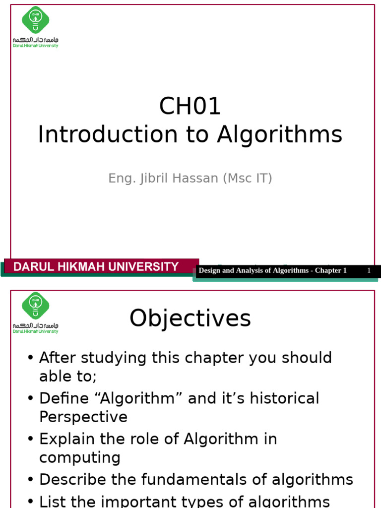 ch01 | PDF | Algorithms | Mathematical Logic