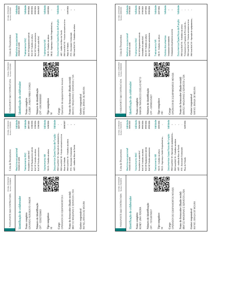 Passaporte Rac's | PDF