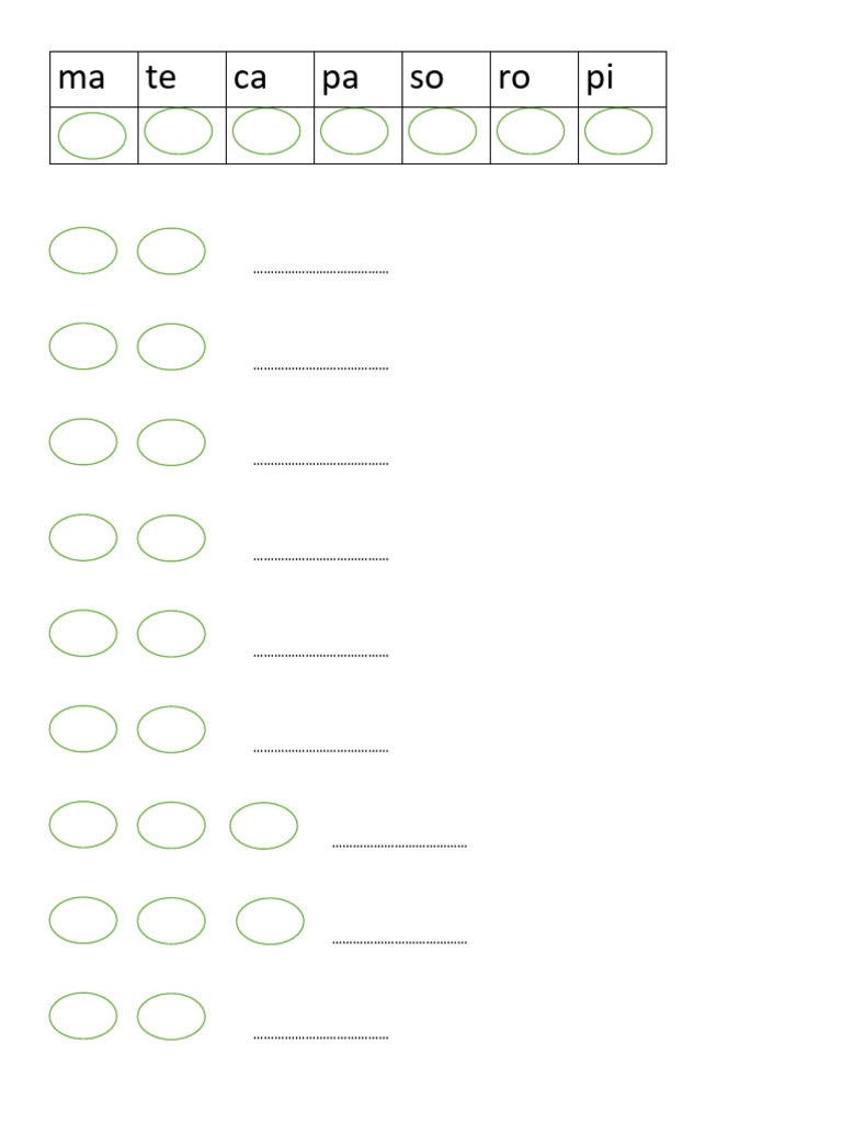 Codigo Silabico de Colores | PDF
