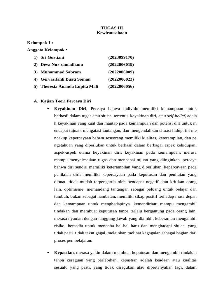 Tugas 3 KWU (DESI KELOMPOK 1) | PDF