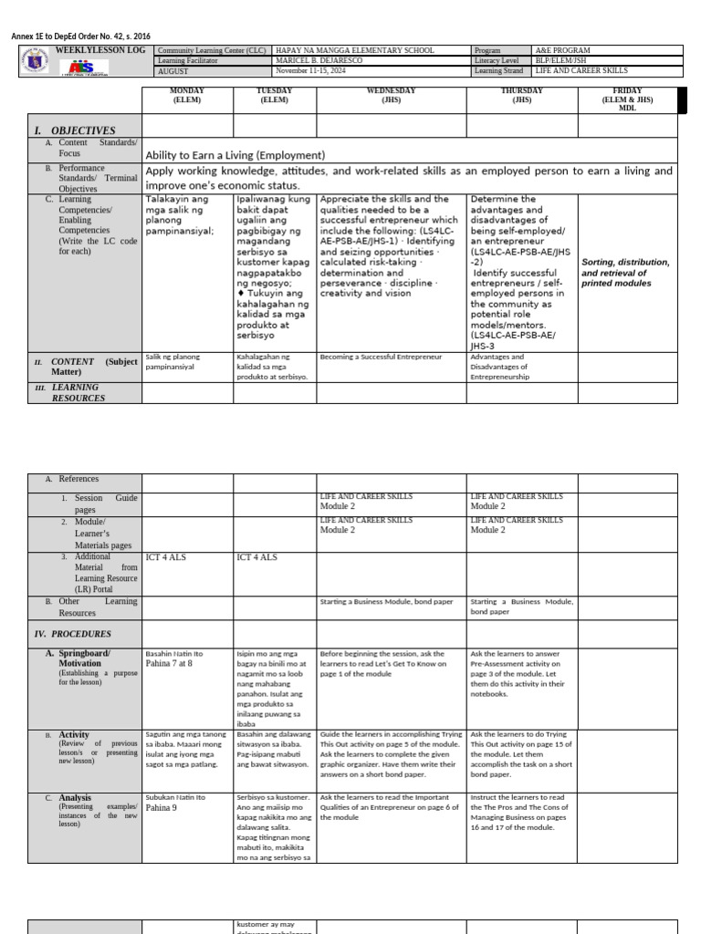 life and career skills | PDF | Behavior Modification | Cognition