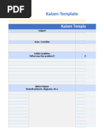Kaizen Process Improvement Template | PDF