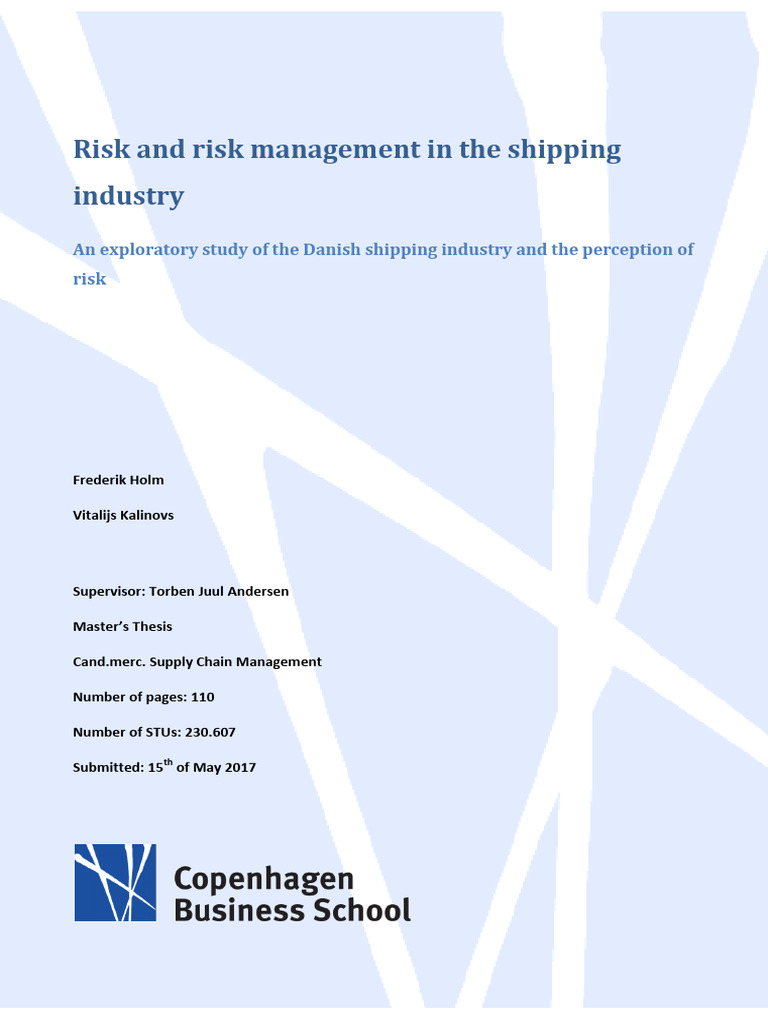 Master S Thesis | PDF | Risk | Risk Management