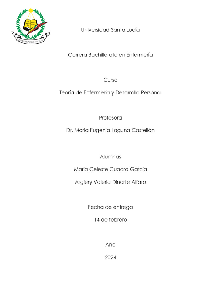 Betty Neuman Teorias Enferm. y Desarr. Personal | PDF | Enfermería ...