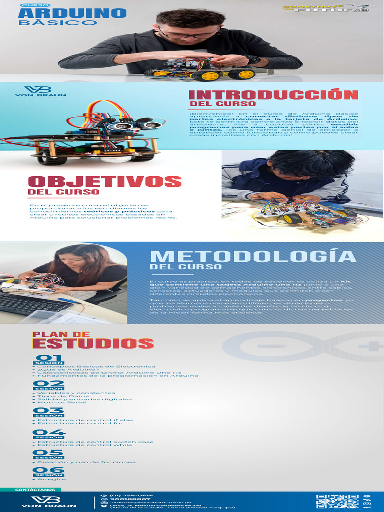 ARDUINO BASICO VB BROCHURE (1) (1) | PDF | Arduino | Electrónica