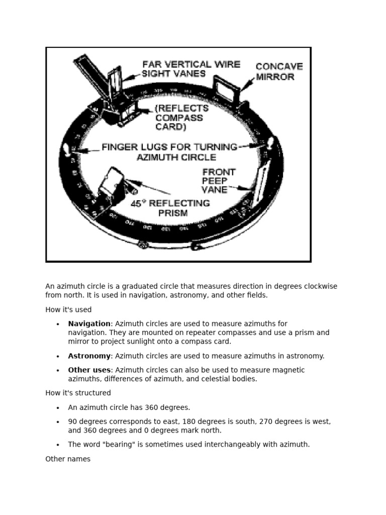 Nav.4 - Azimuth Circle and G-E | PDF