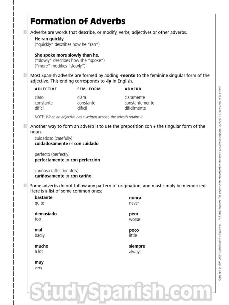 adverbs-1 | PDF | Adverb | Adjective
