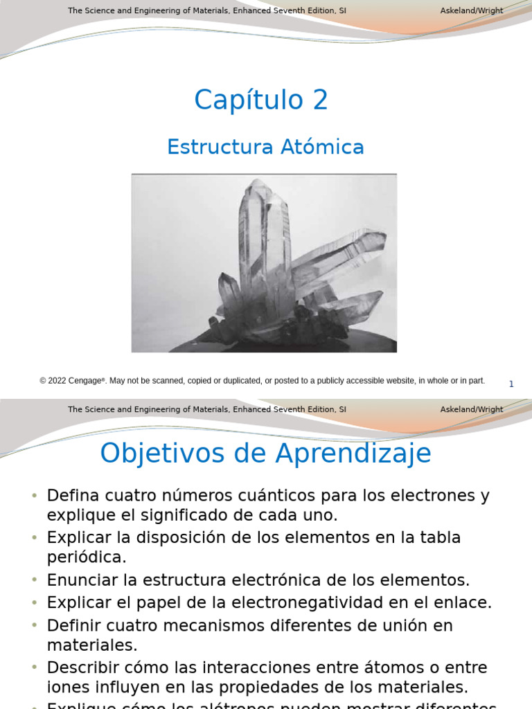 2 - Estructuras Atomicas | PDF | Enlace químico | Carbón