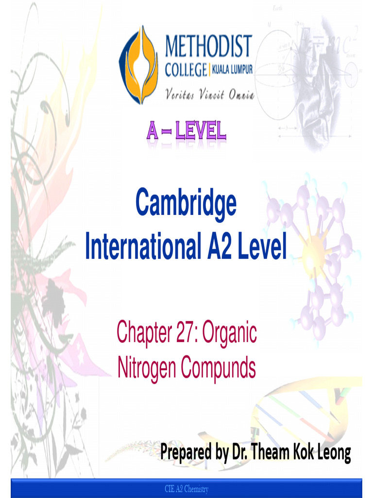 Chap 27 Organic Nitrogen Compounds | PDF | Amine | Amide