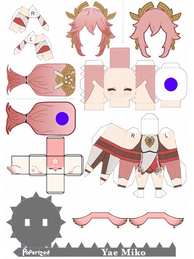Papercraft_Yae_Miko_GI | PDF