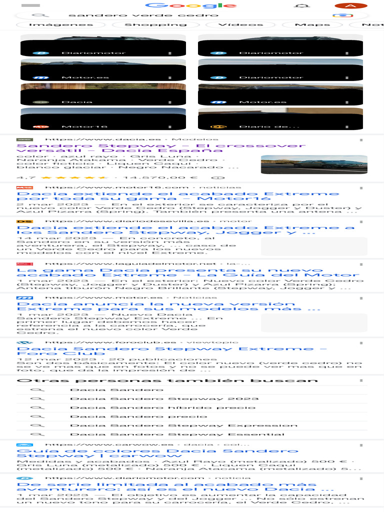 Sandero Verde Cedro - Buscar Con Google | PDF | Fabricantes de ...