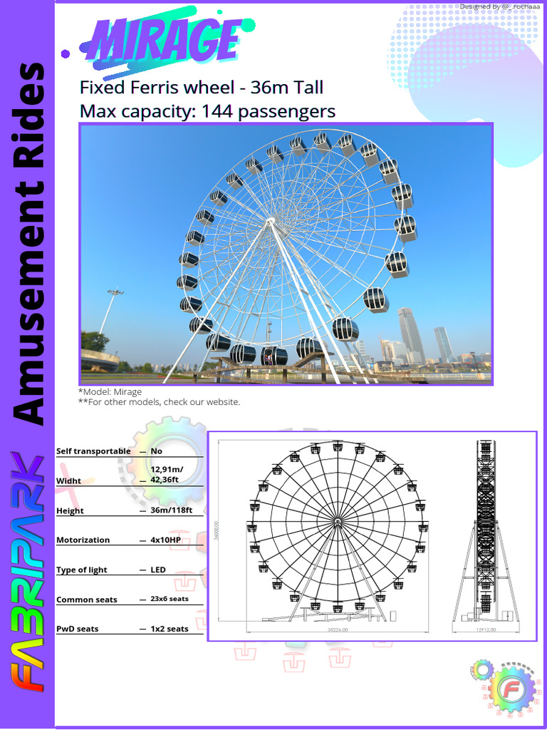 Cópia de FABRIPARK Amusement Rides - RODA GIGANTE MIRAGE (English ...