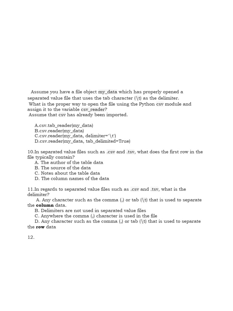 Python CSV File Handling Guide | PDF