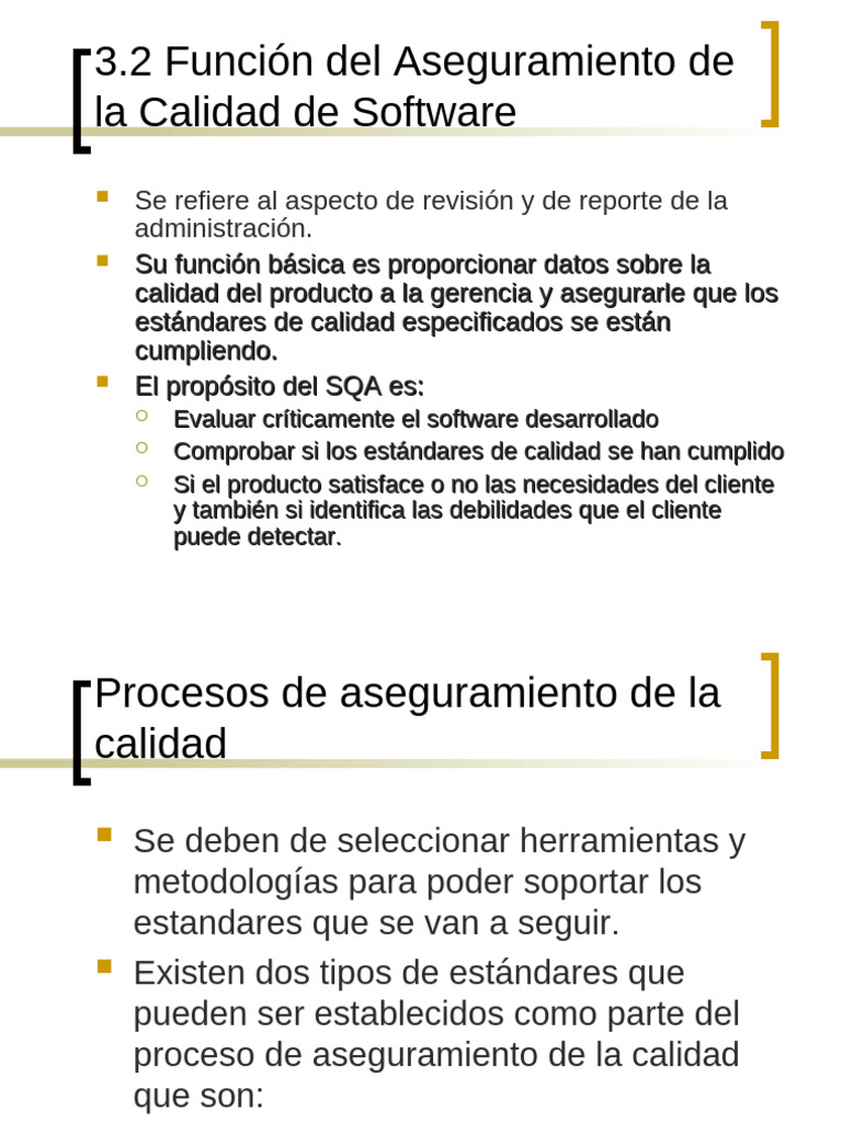3.2 Función Del Aseguramiento de La Calidad de Software | PDF | Software | Calidad (comercial)