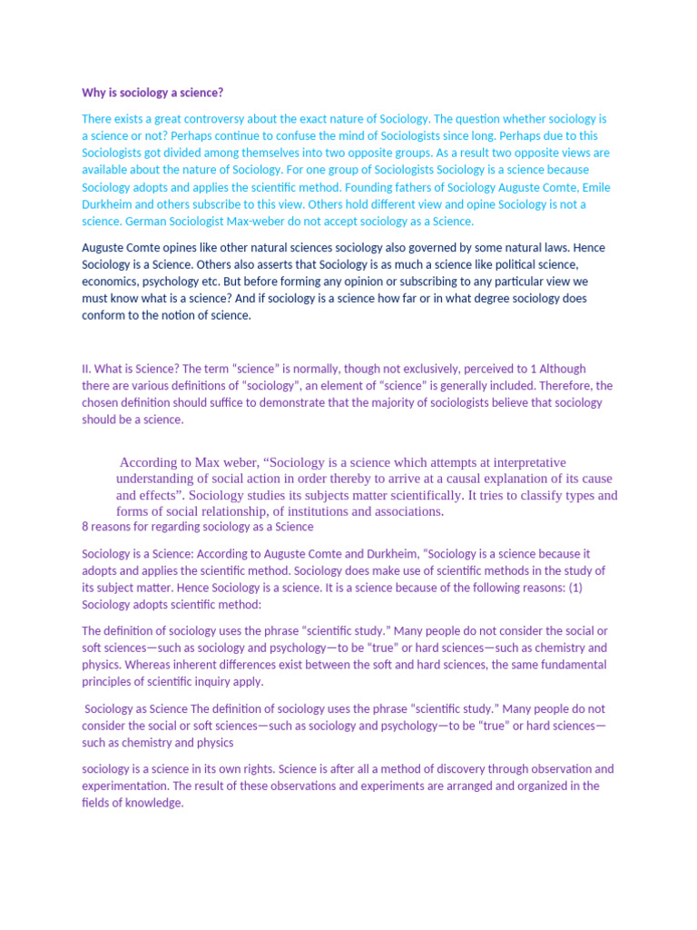 Soc as Science_3 | PDF | Sociology | Science
