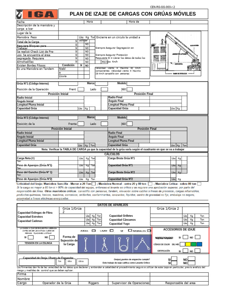 Formato Plan de Izage Iga | PDF | Grúa (máquina)